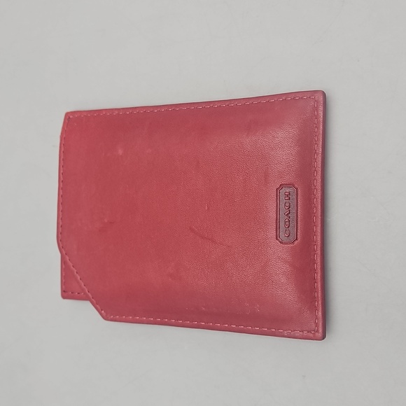Coach | Accessories | Coach Vintage Red Mirror With Case Holder ...